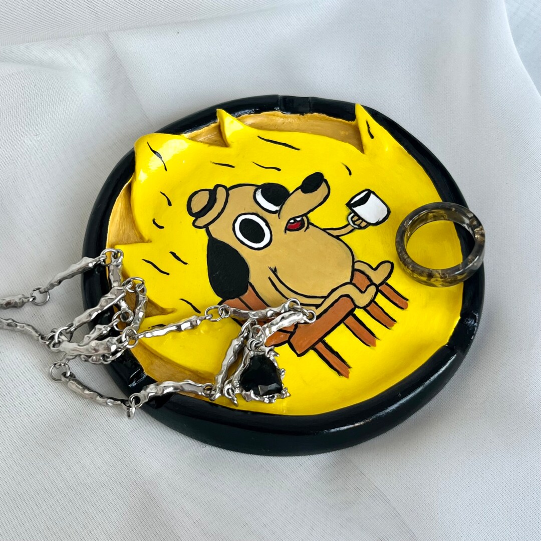 MEMES This is Fine Handmade Clay Ashtray | Incense Holder | Incense ...