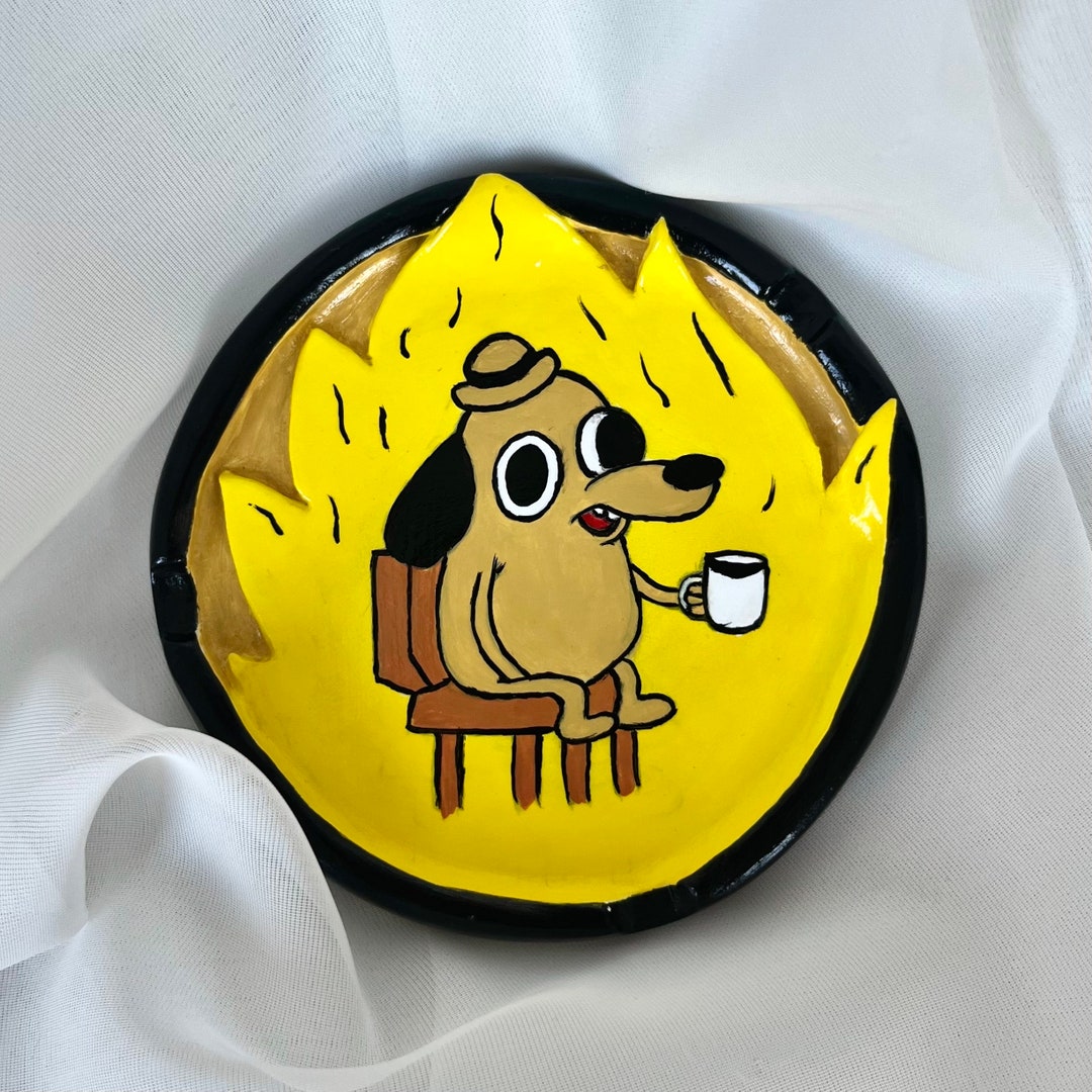 MEMES This is Fine Handmade Clay Ashtray Incense Holder Incense Burner ...