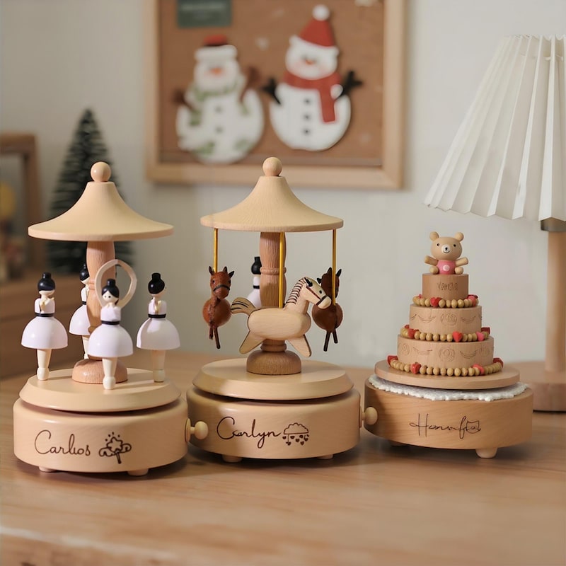 Wooden Baby Music Boxes - Etsy