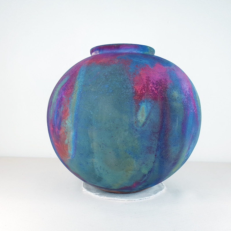 Raku Vase - Etsy