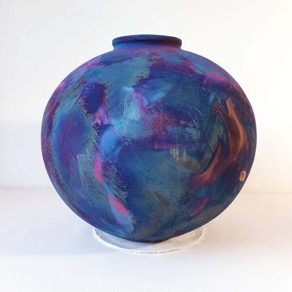 Raku Vase - Etsy