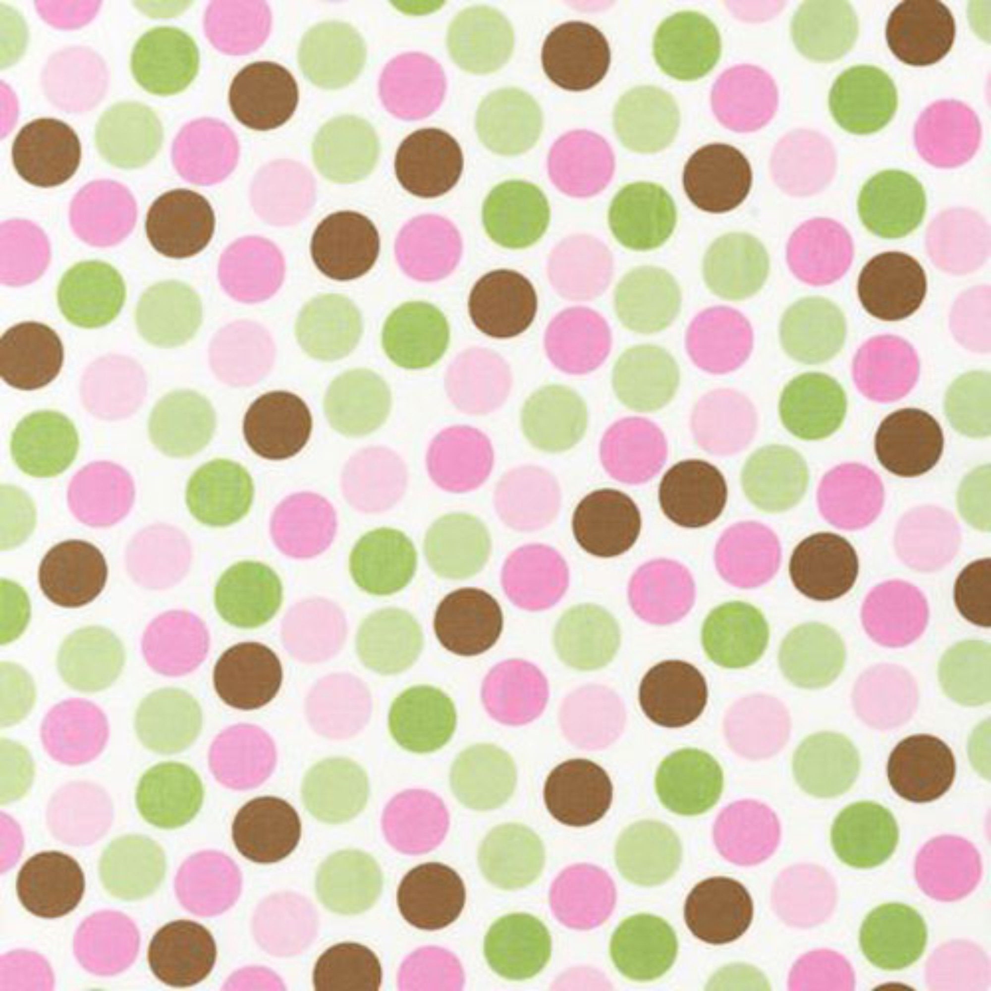 Pink And Brown Polka Dot Background