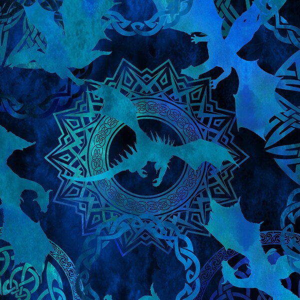 Dragon Fabric by the Yard - Etsy