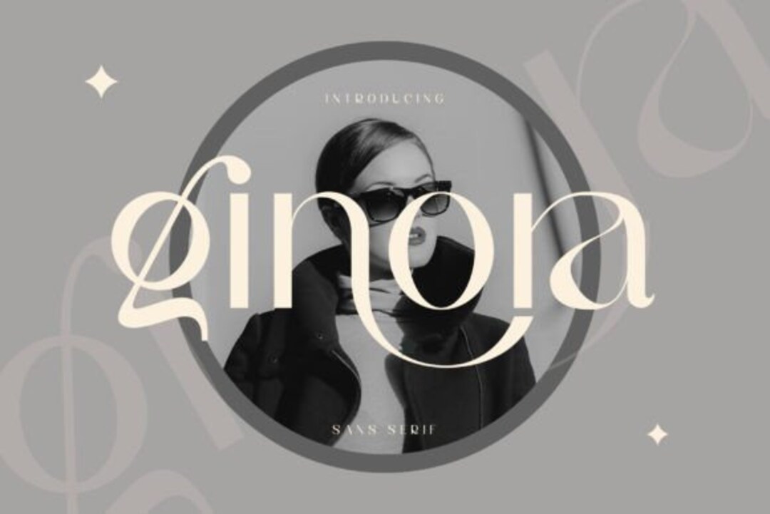 Ginora Font, Modern Classic Font, Handwritten Font, Personal Display ...