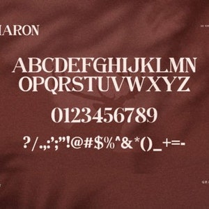 Maron Font, Script Font, Handwritten Font, Signature Font, Modern ...