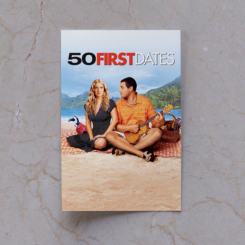 50 First Dates Movie Poster Film Fan Collectibles Vintage Movie Poster ...