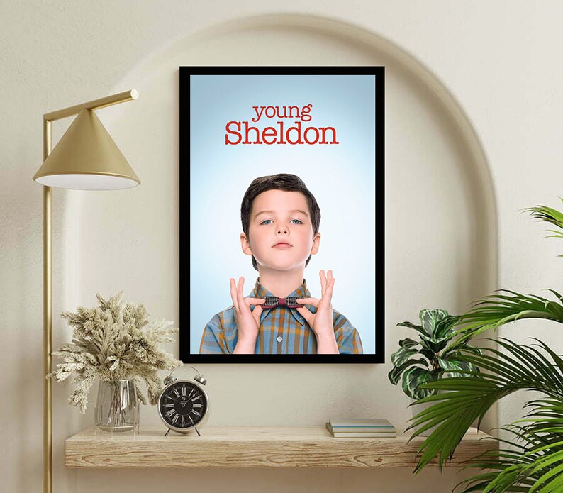 Young Sheldon Movie Poster, Art Poster, Canvas Material Poster, High ...