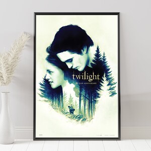 Twilight 10th Anniversary Movie Poster, Canvas Material Poster, High ...
