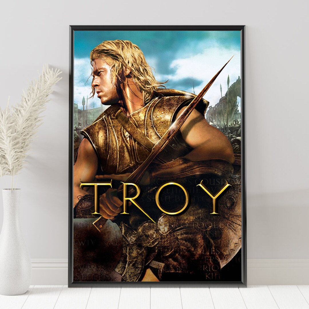 Troy Movie Poster, Canvas Material Poster, High Quality Print, Room ...