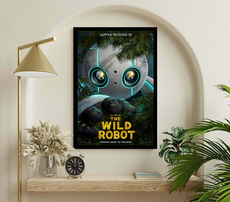 The Wild Robot Movie Poster, Canvas Material Poster, High Quality Print ...
