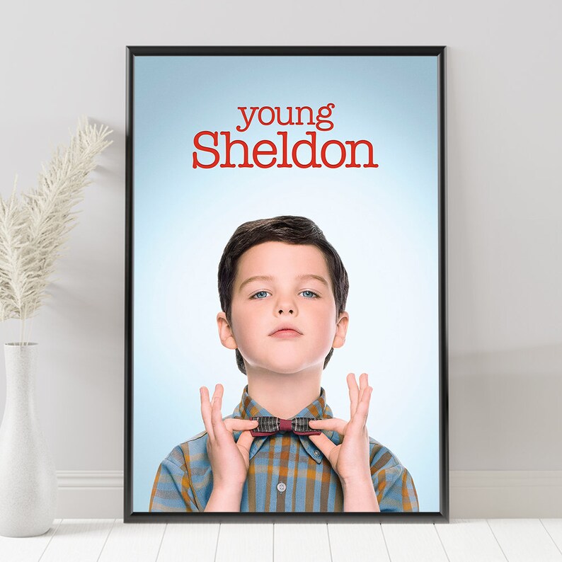 Young Sheldon Movie Poster, Art Poster, Canvas Material Poster, High ...