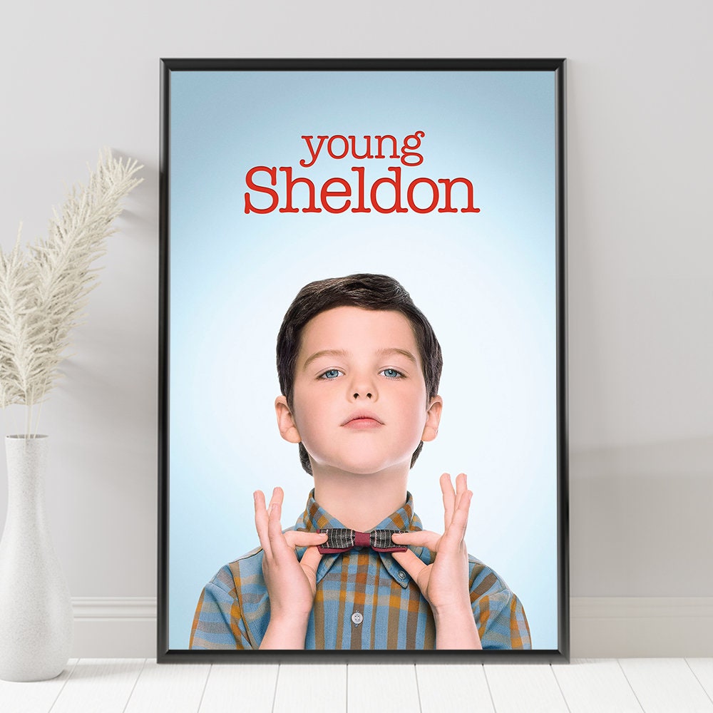 Young Sheldon Movie Poster, Art Poster, Canvas Material Poster, High ...