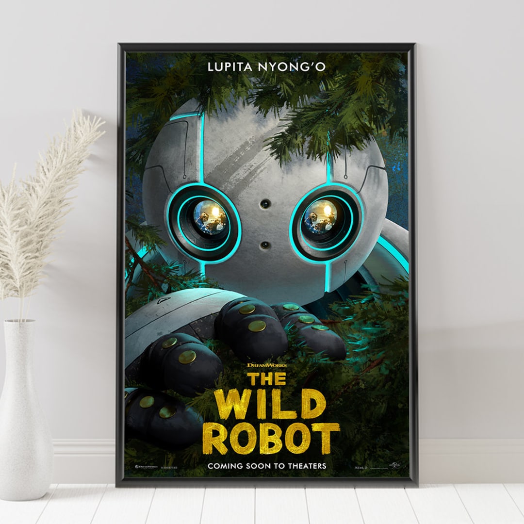The Wild Robot Movie Poster, Canvas Material Poster, High Quality Print ...