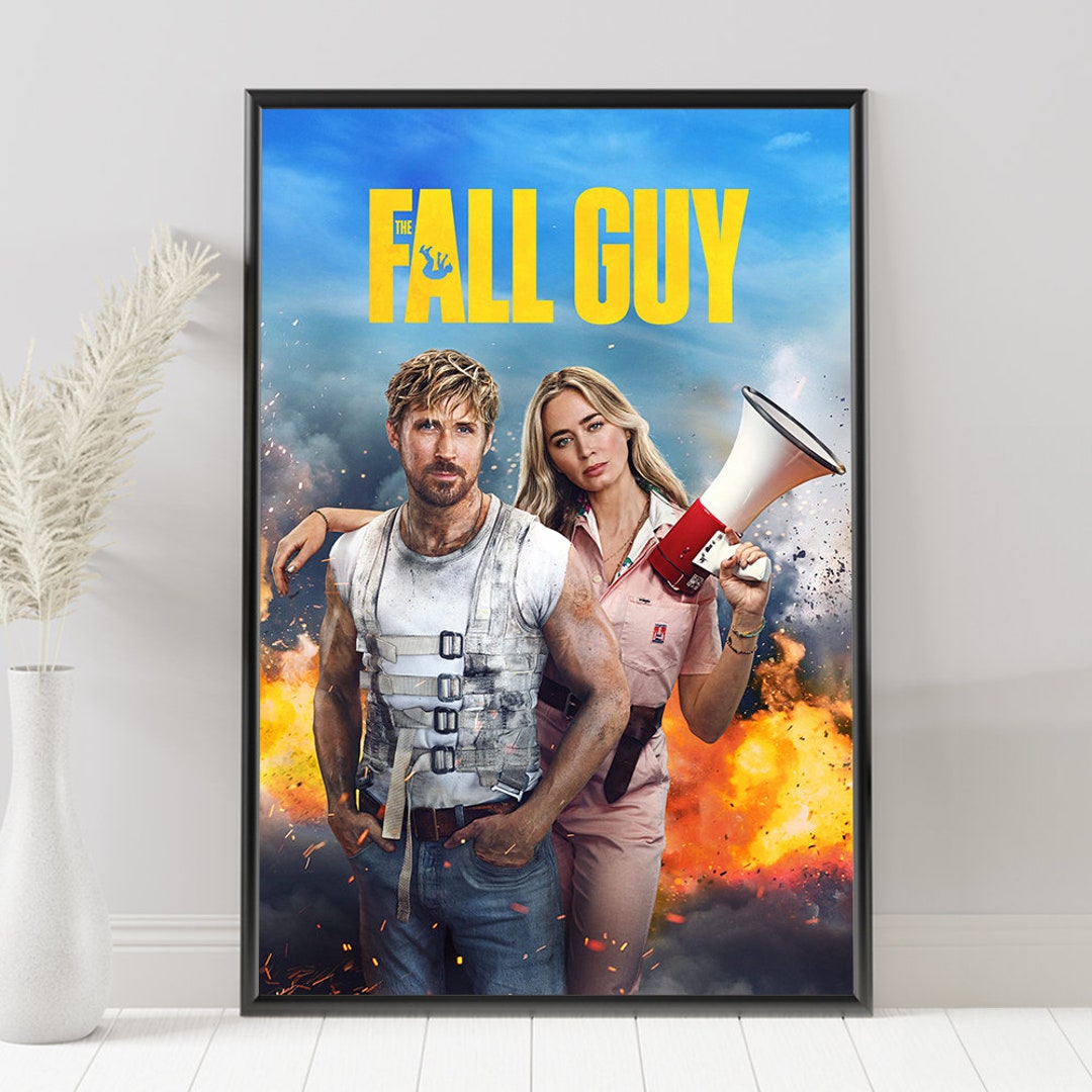 The Fall Guy Movie Poster, Art Poster, Canvas Material Poster, High ...