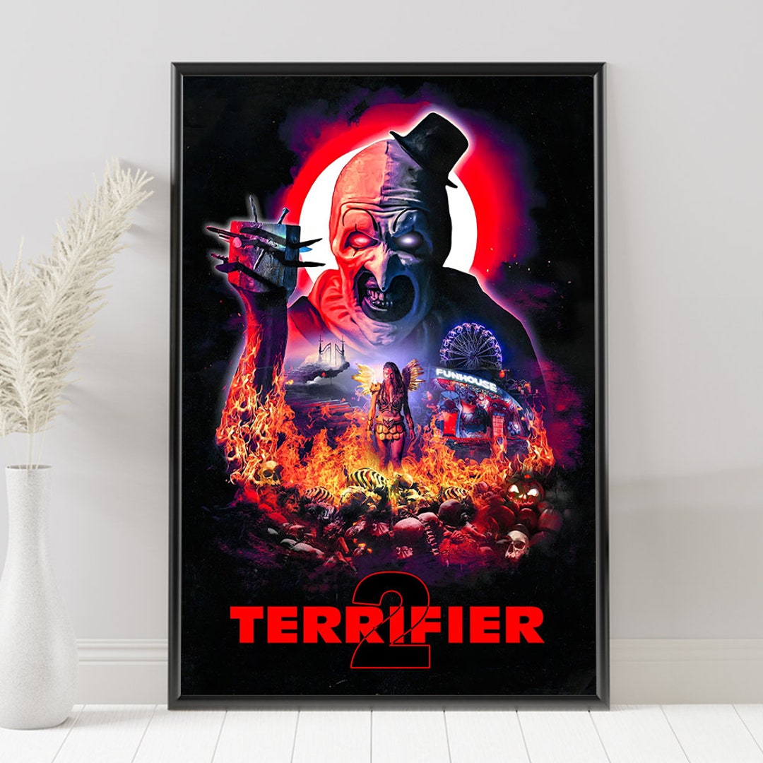 Terrifier 2 Movie Poster, Canvas Material Poster, High Quality Print ...