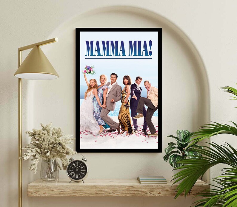 Mamma Mia Movie Poster, Canvas Material Poster, High Quality Print ...
