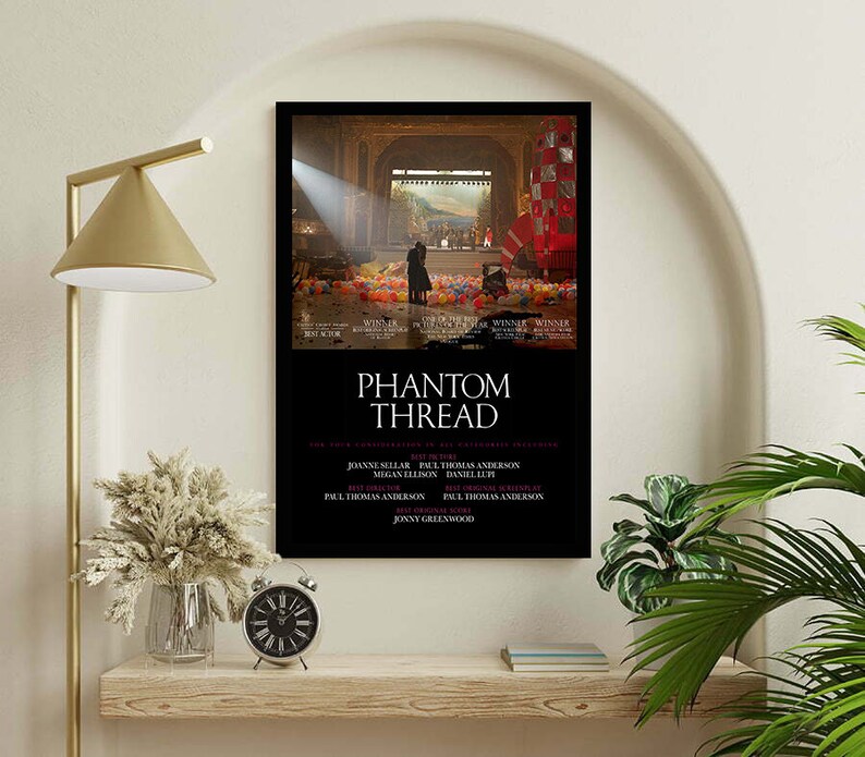 Phantom Thread Movie Poster, Film Fan Collectibles, Canvas Material ...