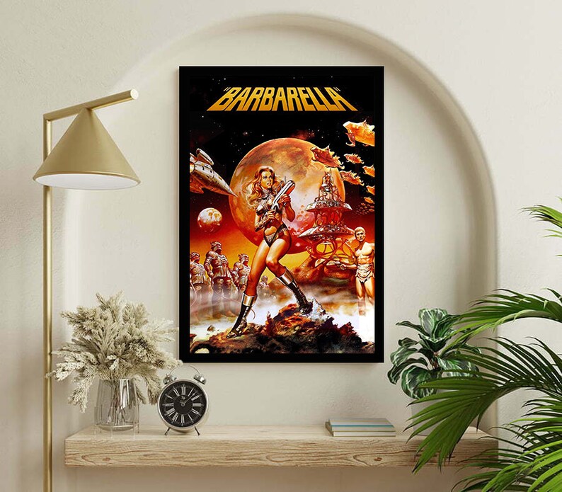 Barbarella Movie Poster, Art Poster, Canvas Material Poster, High ...