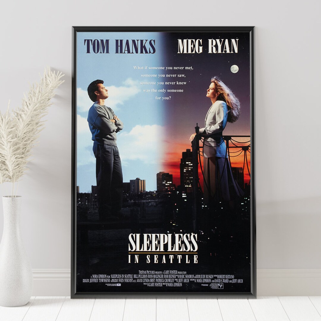Sleepless in Seattle Movie Poster, Film Fan Collectibles, Canvas ...