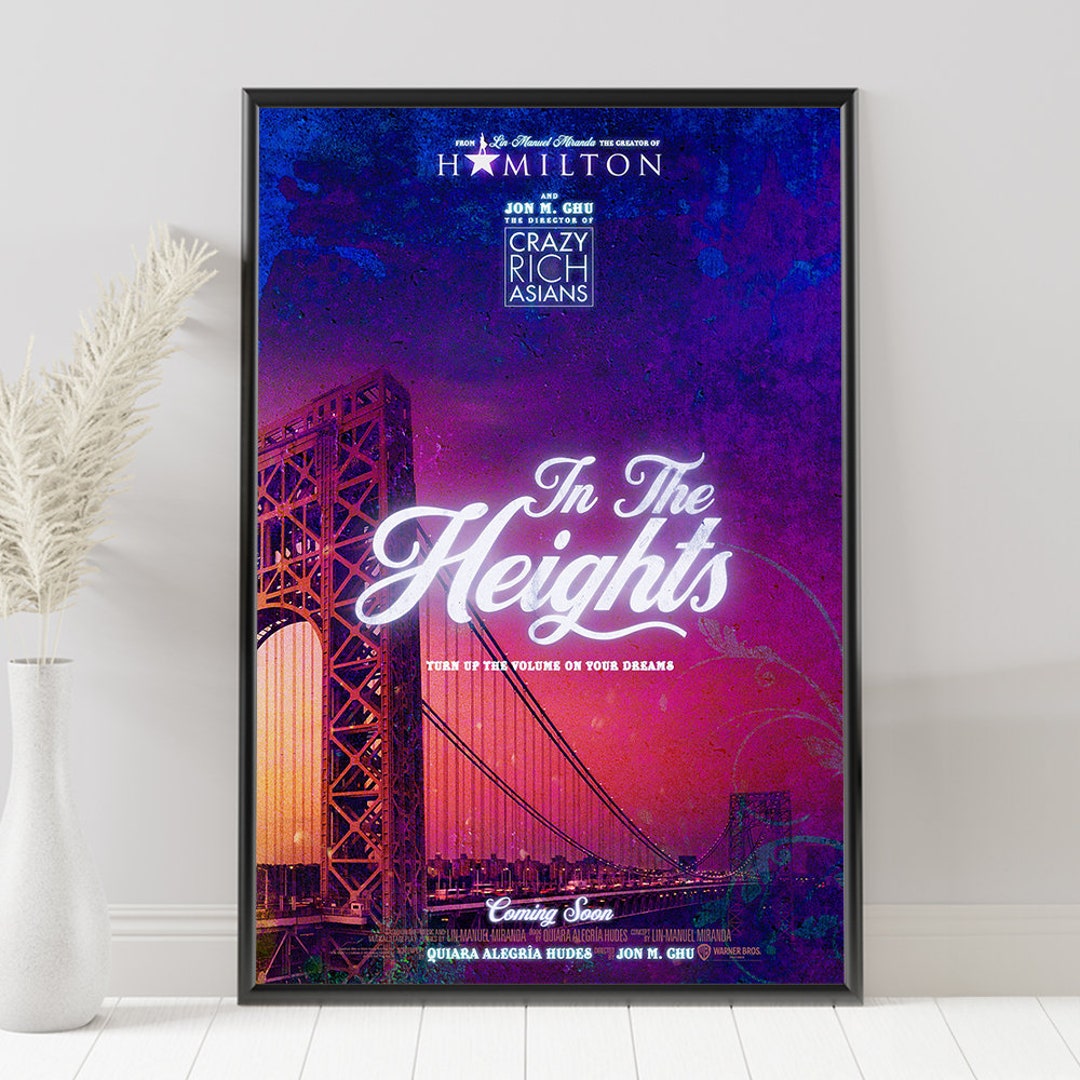 In the Heights Movie Poster, Canvas Poster, High Quality Print, Room ...