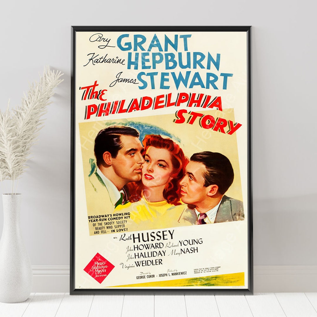 The Philadelphia Story Movie Poster, Art Poster, Canvas Material Poster ...