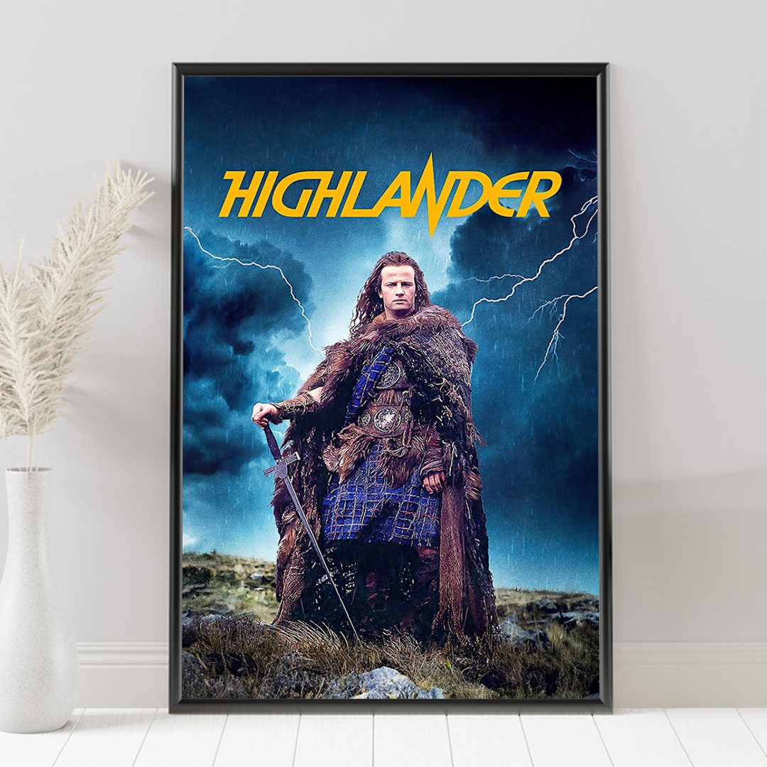 Highlander Movie Poster, Canvas Material Poster, High Quality Print ...