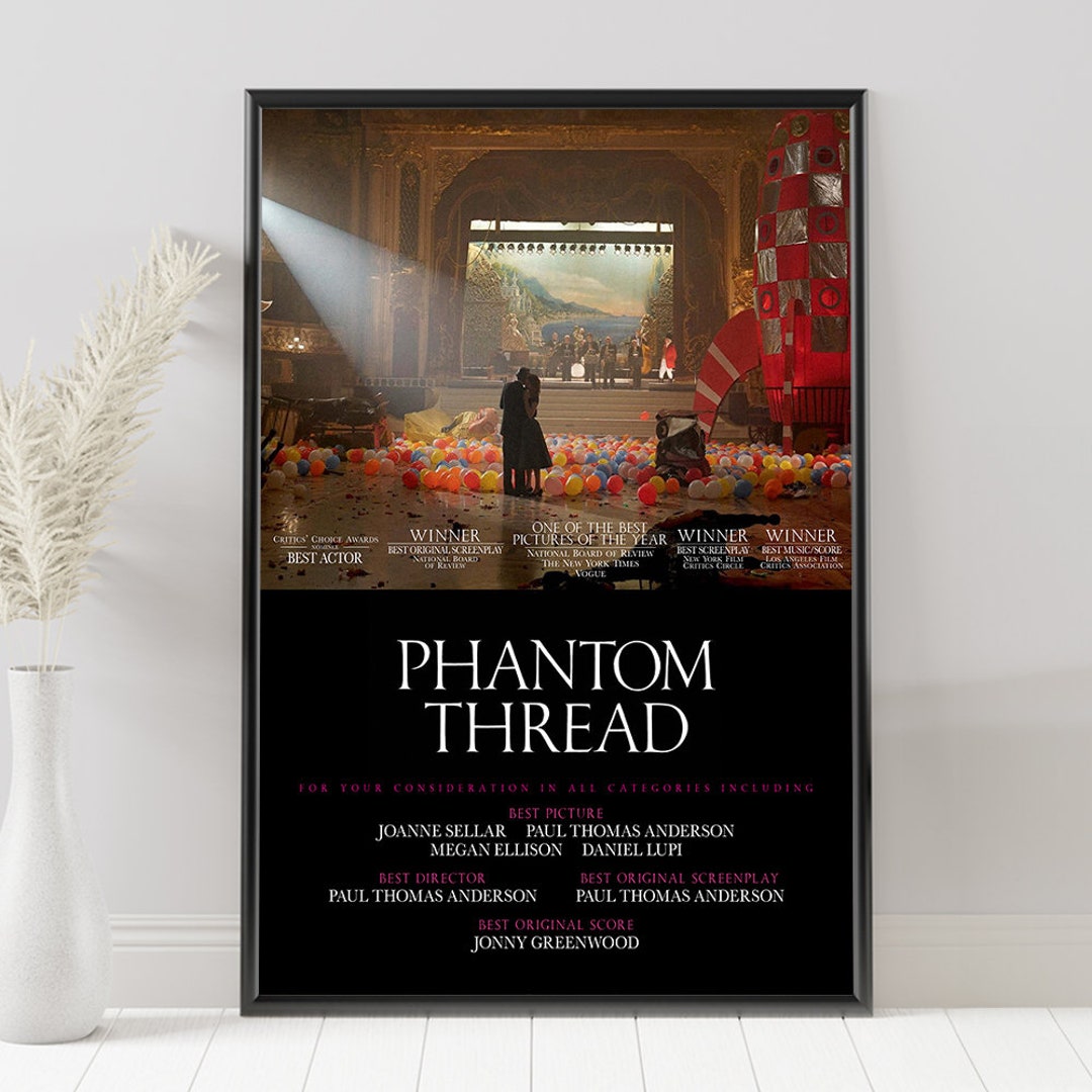 Phantom Thread Movie Poster, Film Fan Collectibles, Canvas Material ...
