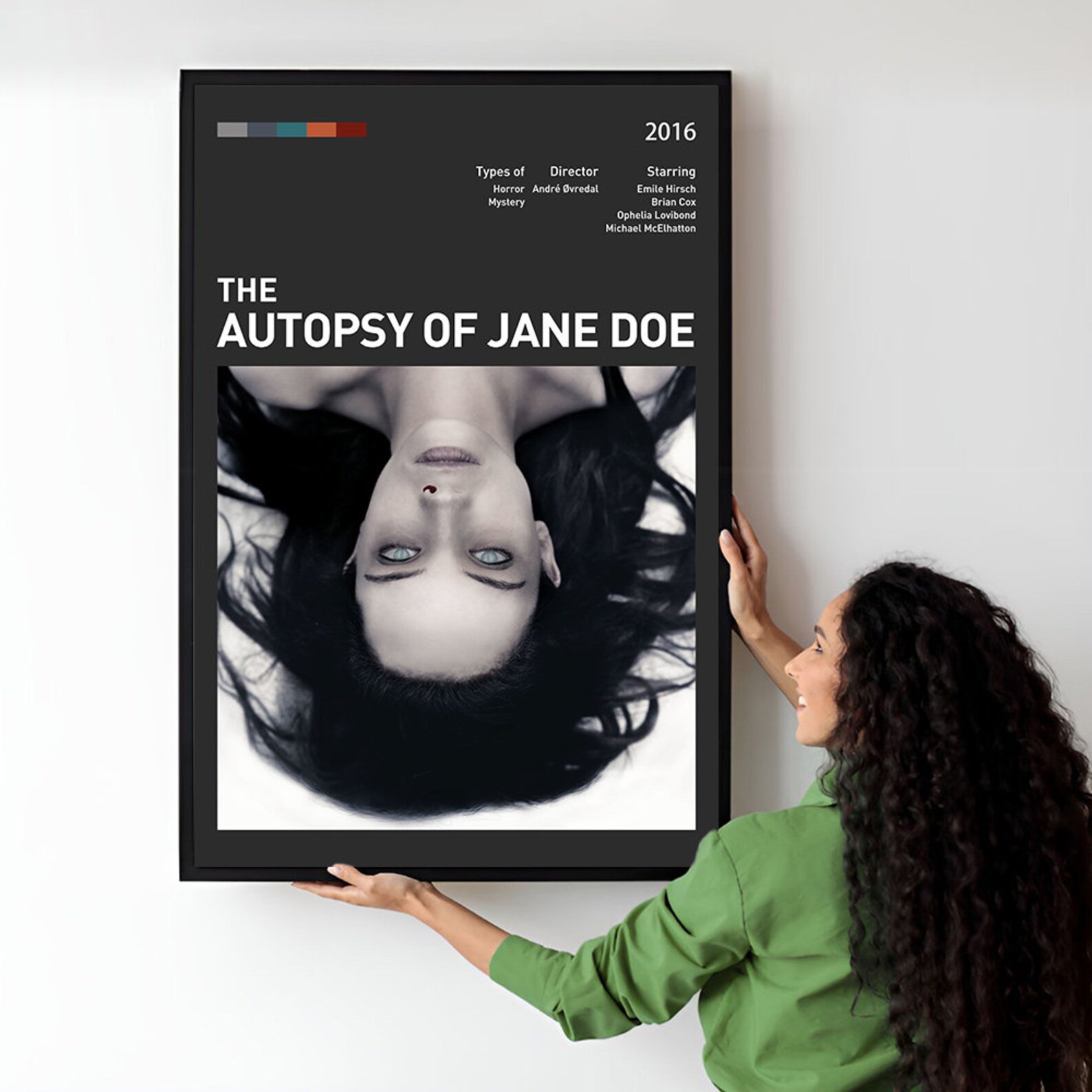 The Autopsy of Jane Doe Movie Poster Minimalist Midcentury Poster Wall ...