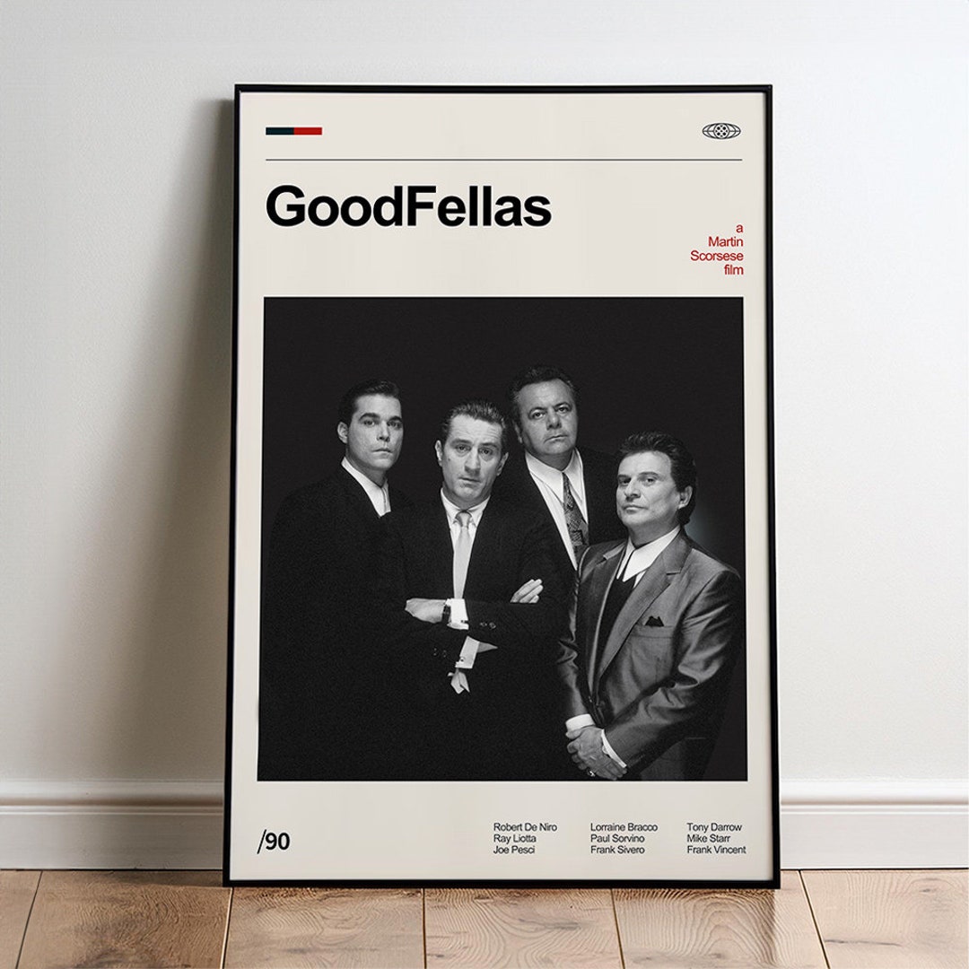 Goodfellas Movie Poster Minimalist Wall Art Print Retro Movie Poster - Etsy