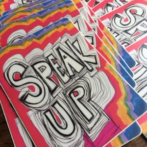 Speak up Sticker - Etsy