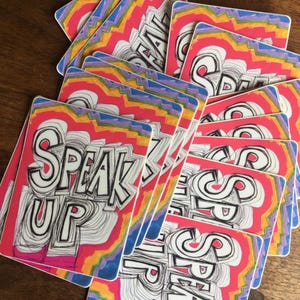 Speak up Sticker - Etsy