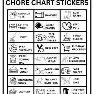 Interactive Chore Chart for Kids Customizable & Fun - Etsy