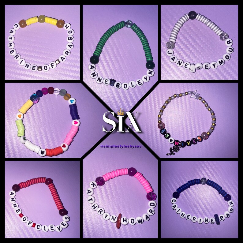 SIX the Musical Inspired Bracelets - Etsy
