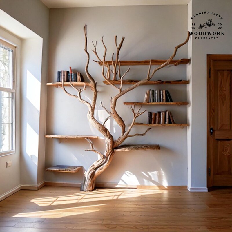 Live Edge Bookcase - Etsy