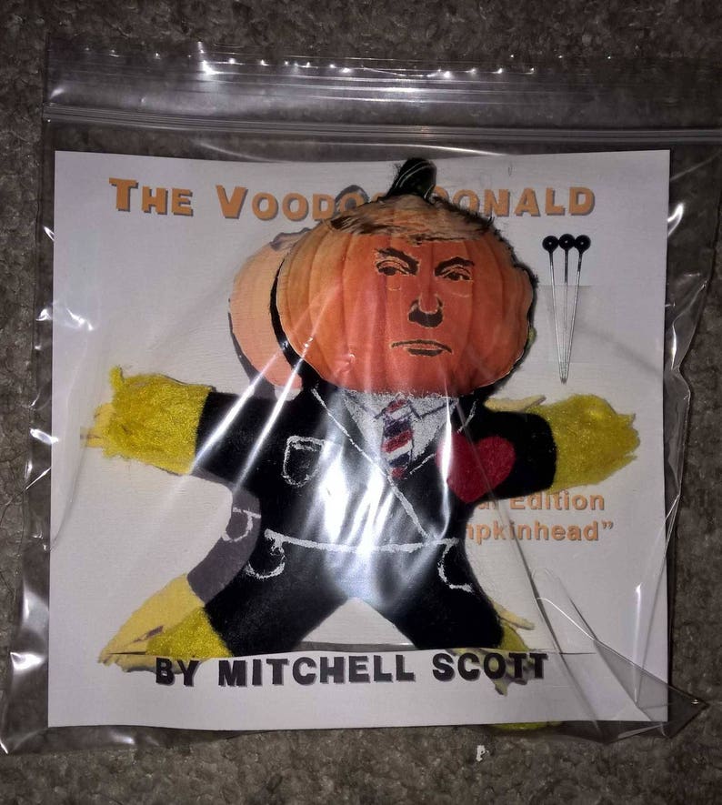 The Trumpkin Head Voodoo Doll Shame on You - Etsy