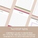 Notepad Design Templates A4, A5, US Letter and Half Letter Versions in ...