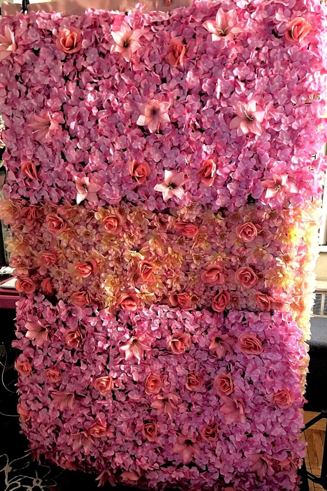 Flower Wall Backdrop Party and Event Decor Photography - Etsy