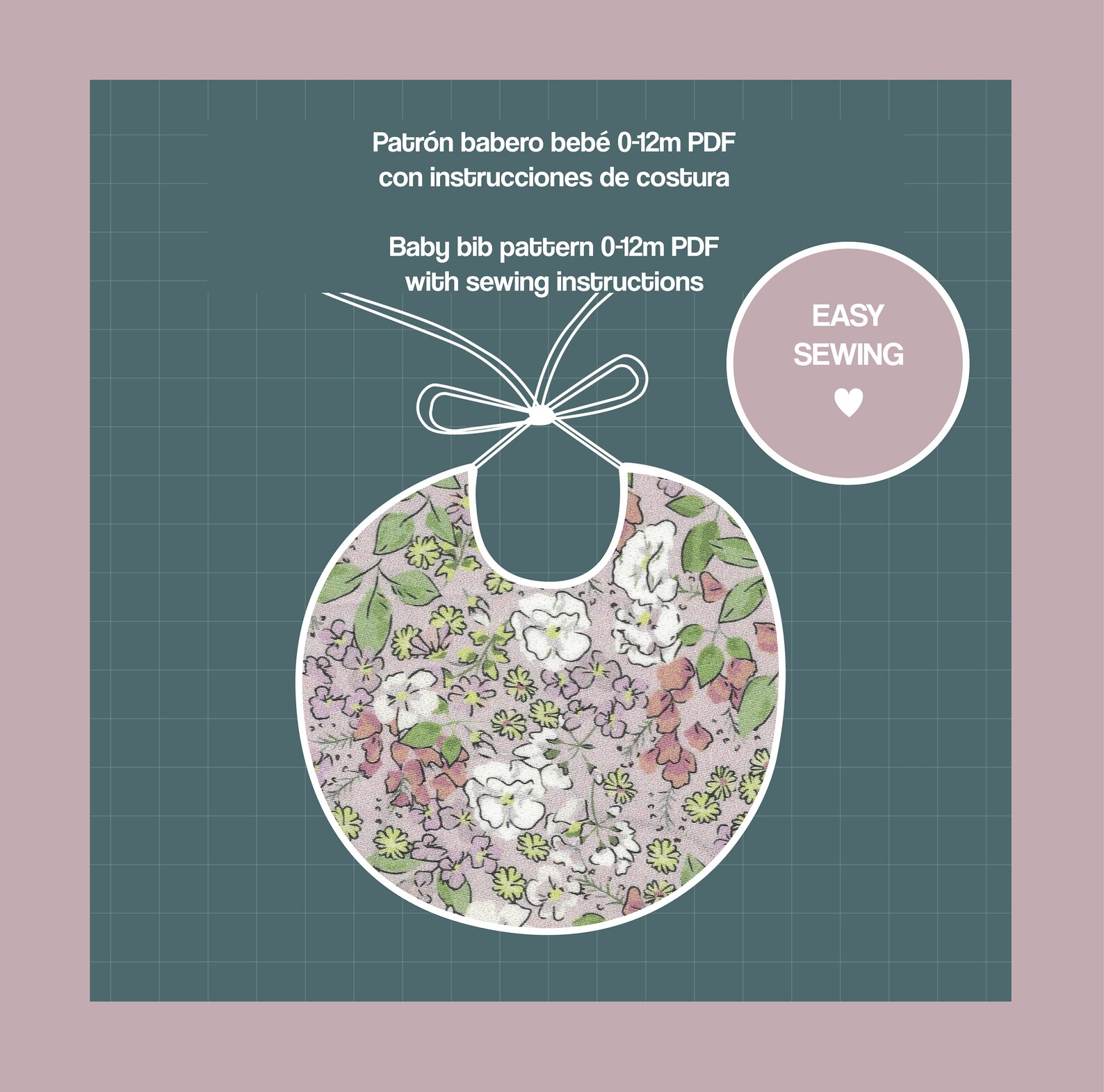 Newborn Bib Pattern Pdf, Baby Basket Pattern, Easy-to-make Bib Pattern ...