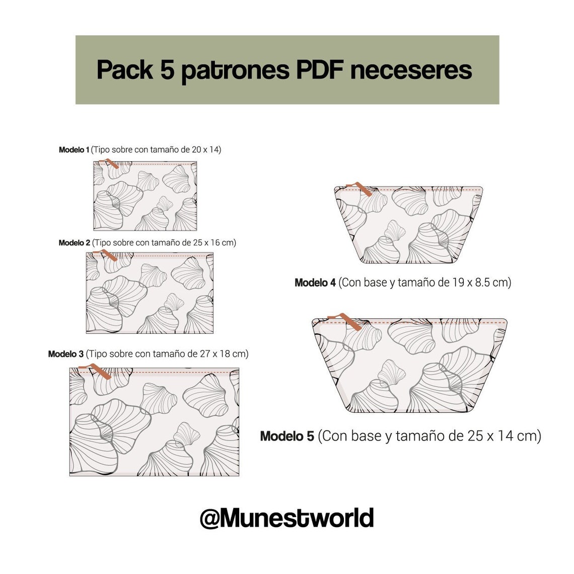Toiletry Bag Pattern PDF, Toiletry Bag Patterns, Easy-to-make Purse ...