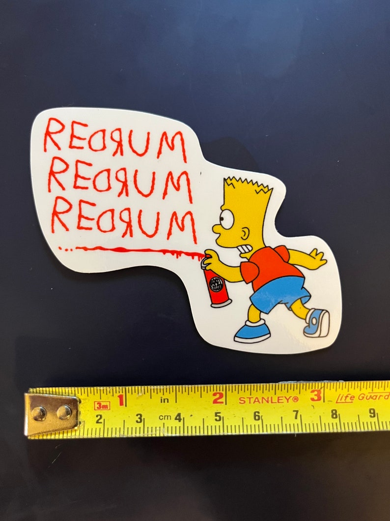 Bart Simpson El Barto X the Shining Sticker - Funny Pop Culture Mashup ...