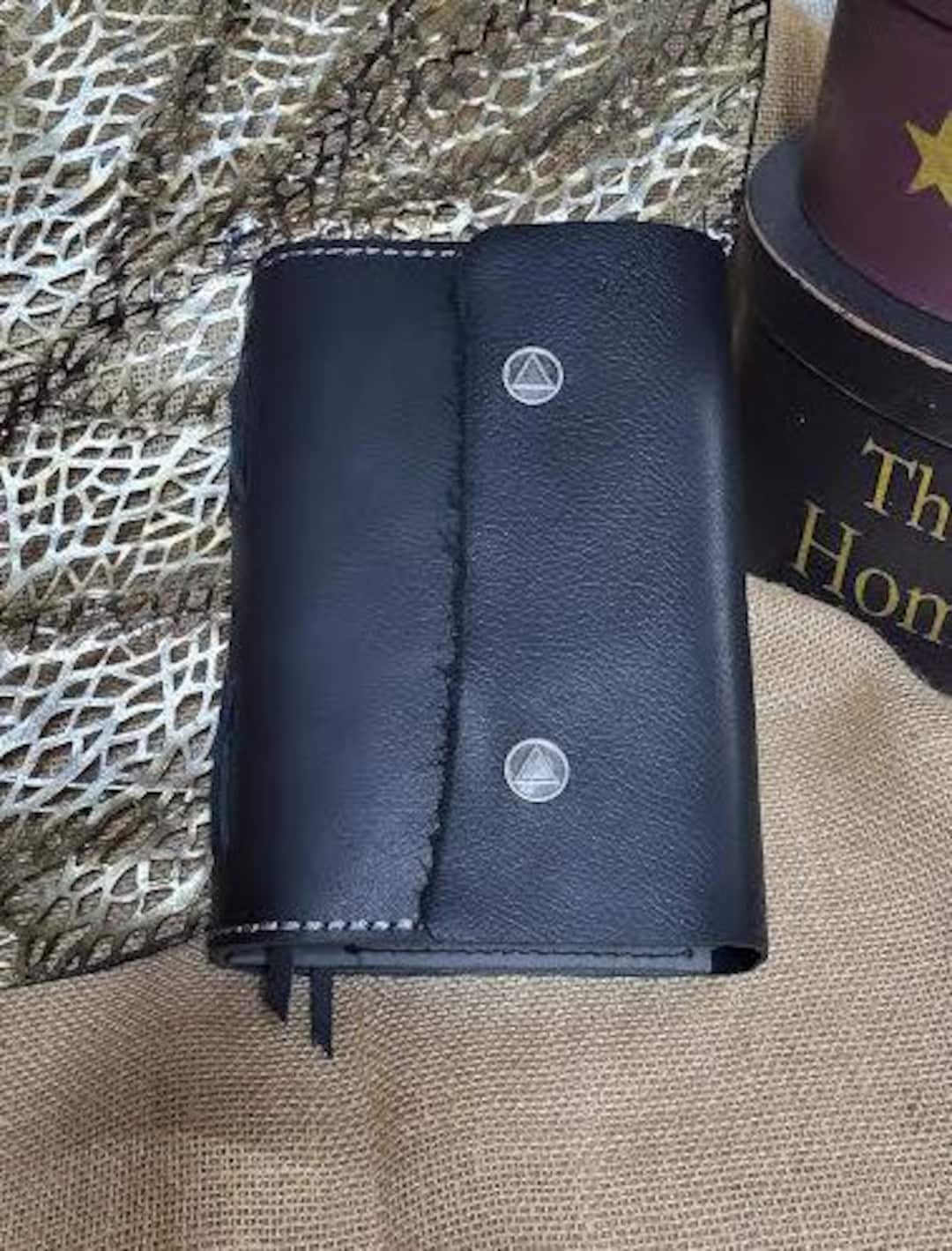 Custom, Handcrafted, Leather AA Double Big Book 12&12 Book Cover ...