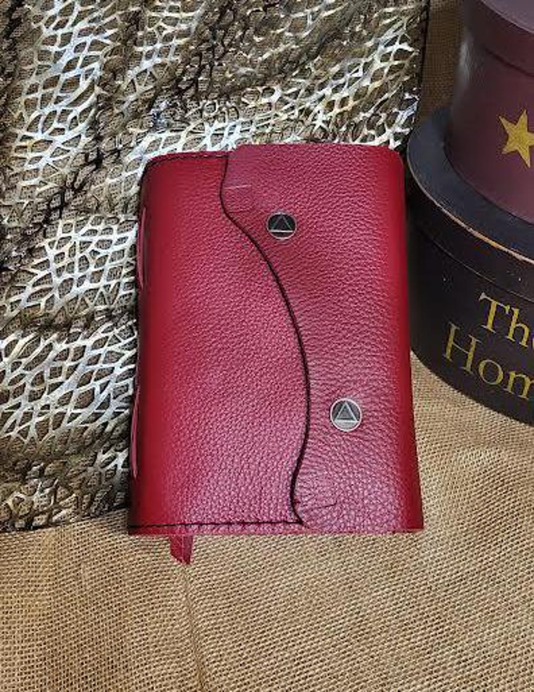 Custom, Handcrafted, Leather AA Double Big Book 12&12 Book Cover ...
