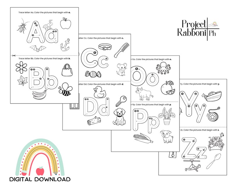 Letter Tracing and Sound Recognition - Etsy