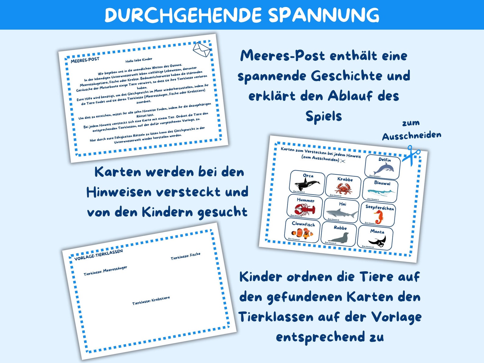 Ocean Scavenger Hunt for Kids 7+, Fun Indoor Treasure Hunt, German ...