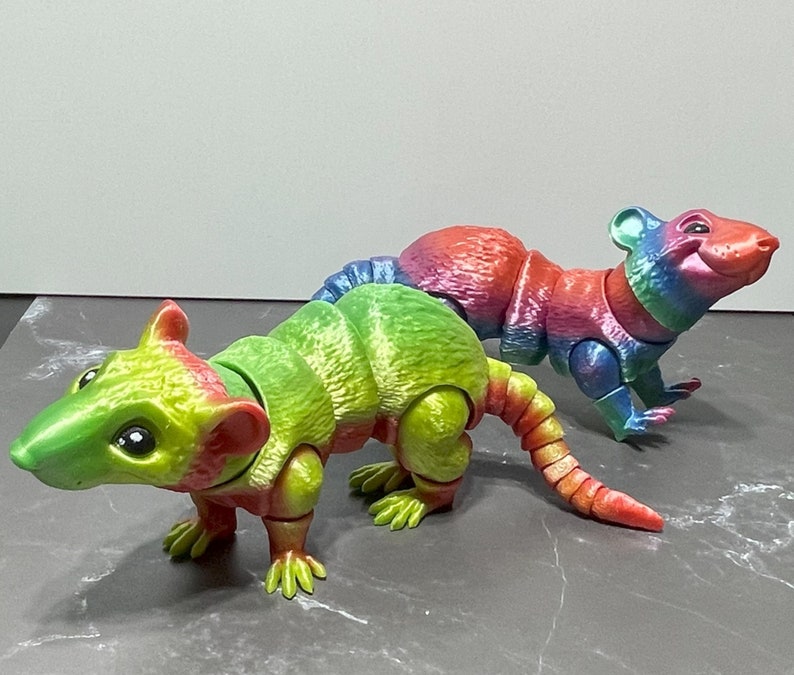 Articulated Rat | 3D Printed Articulated Decoration | PLA Printed ...