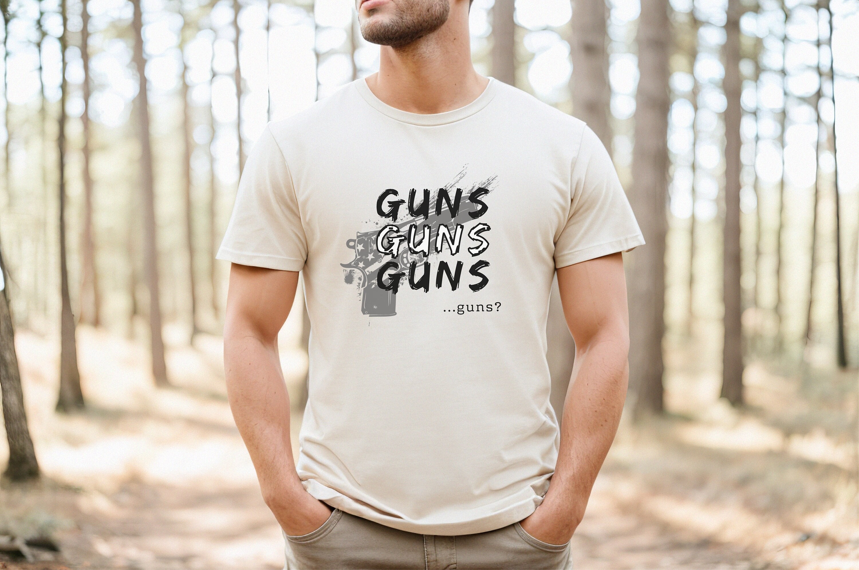 GUNS GUNS GUNS, Pro Gun Shirt, 2nd Amendment, Gift for Dad, Fathers Day ...