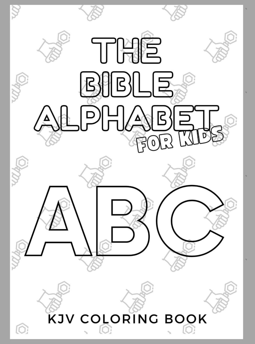 KJV Coloring Book: the Bible Alphabet for Kids - Etsy