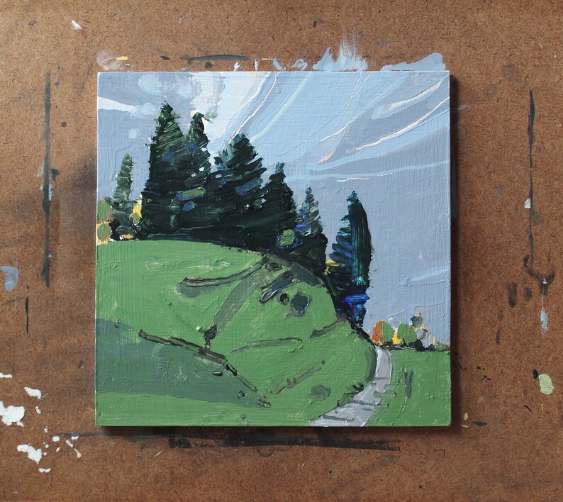 Prison Hill Original Canadian Landscape Painting on Panel 8 - Etsy