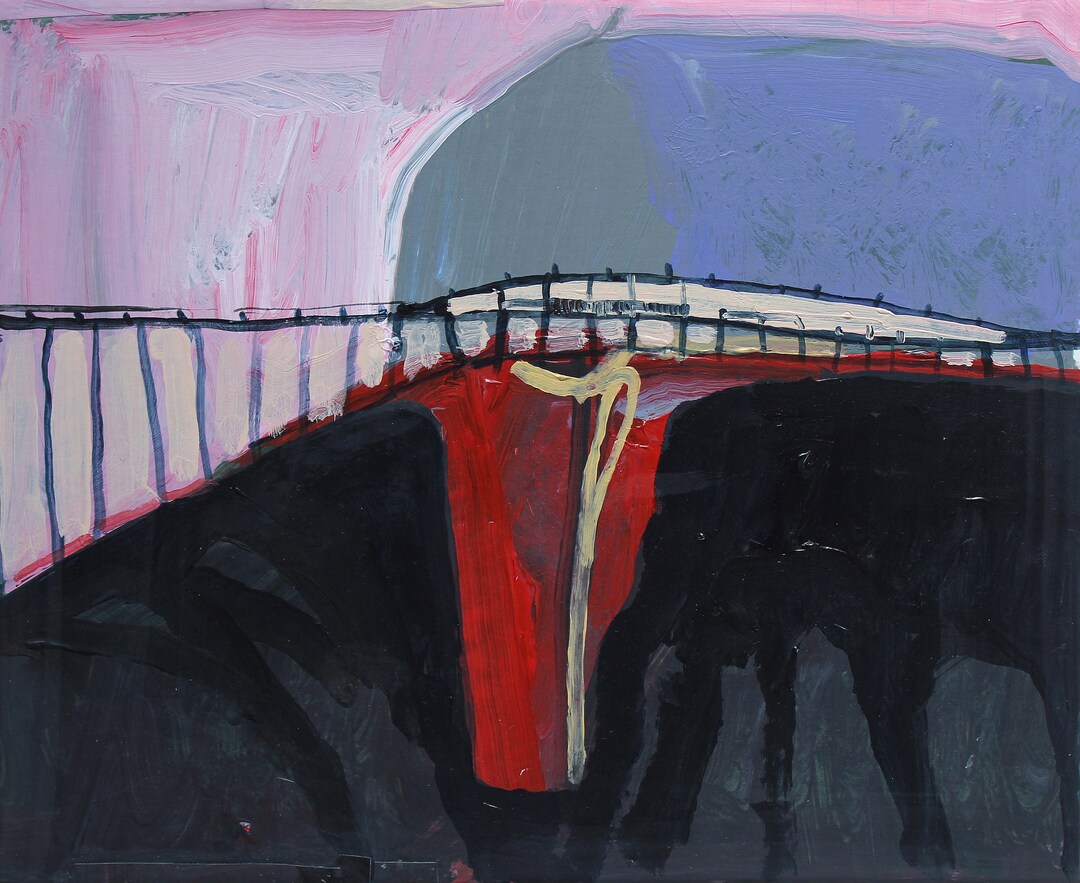 Chasm, Original Abstract Landscape Painting on Panel, 8 X 10 Inches ...