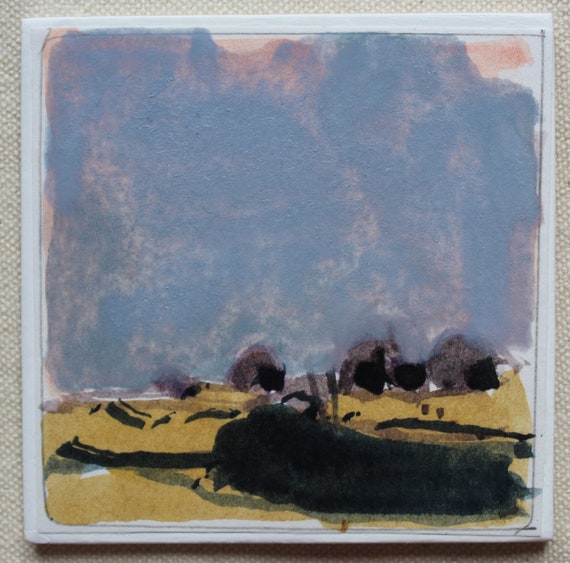 Little Ravine Original Small Landscape Painting on Panel | Etsy